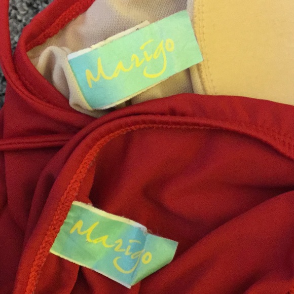 Marigo | Swim | 2 Marigo Red Boho Two Piece Swimsuit | Poshmark